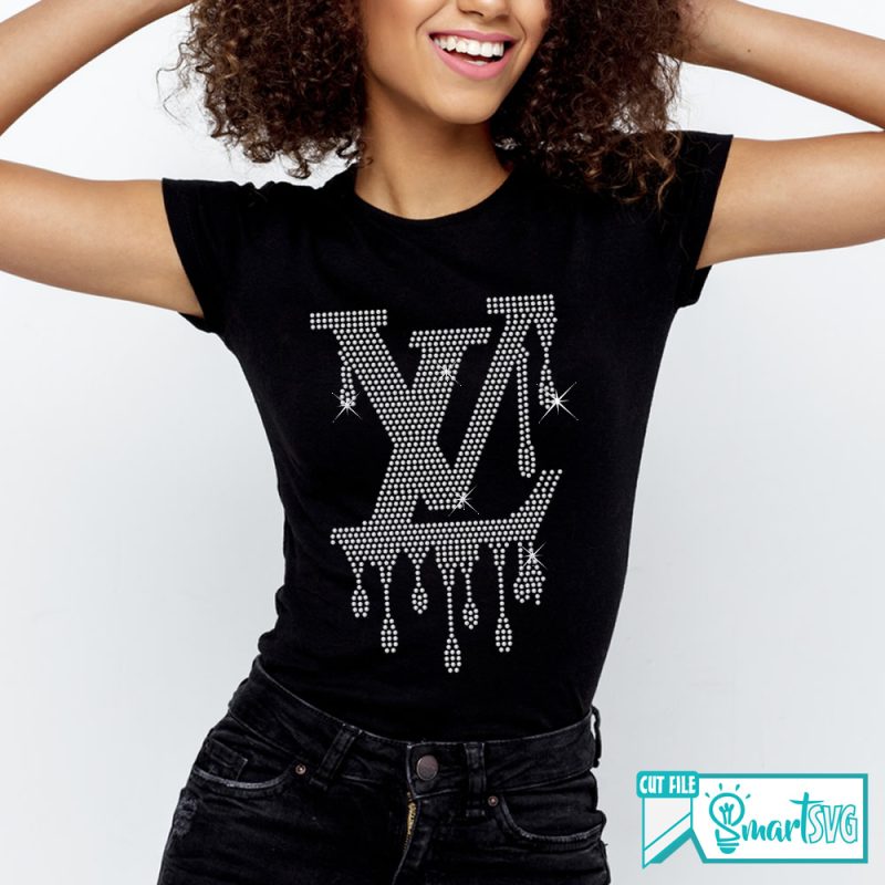 Louis Vuitton LV Drip Rhinestone svg - SmartSvg