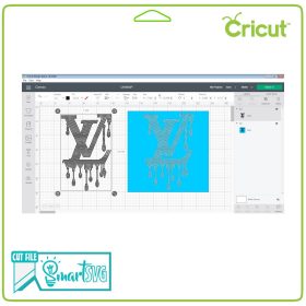 Louis Vuitton LV Drip Rhinestone svg - SmartSvg